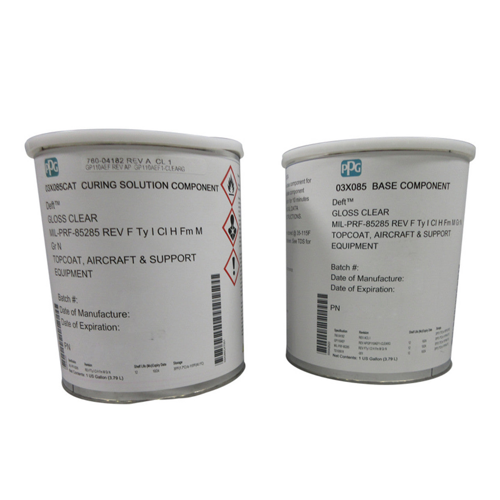 PPG® Deft® 03-X-085 Gloss Clear MIL-PRF-85285F Type I, Class H Spec Hi ...
